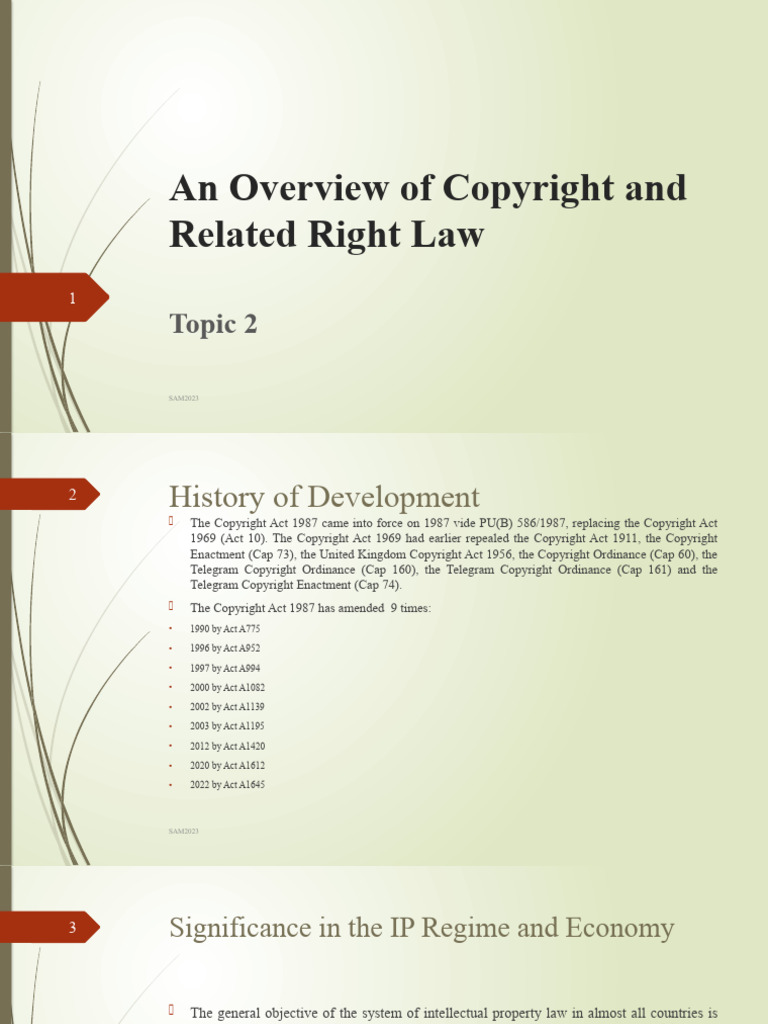 Topic 2 | PDF | Trips Agreement | Copyright