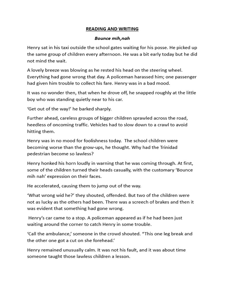 Reading and Writing | PDF