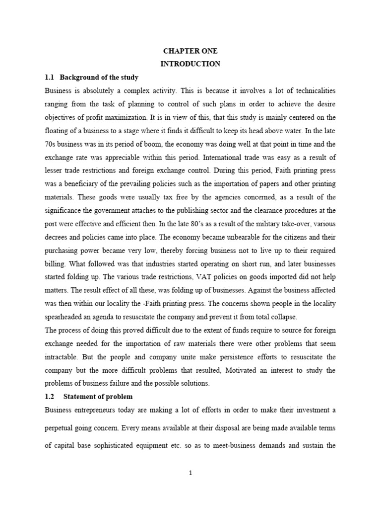 project bam 1 | PDF | Prediction | Entrepreneurship