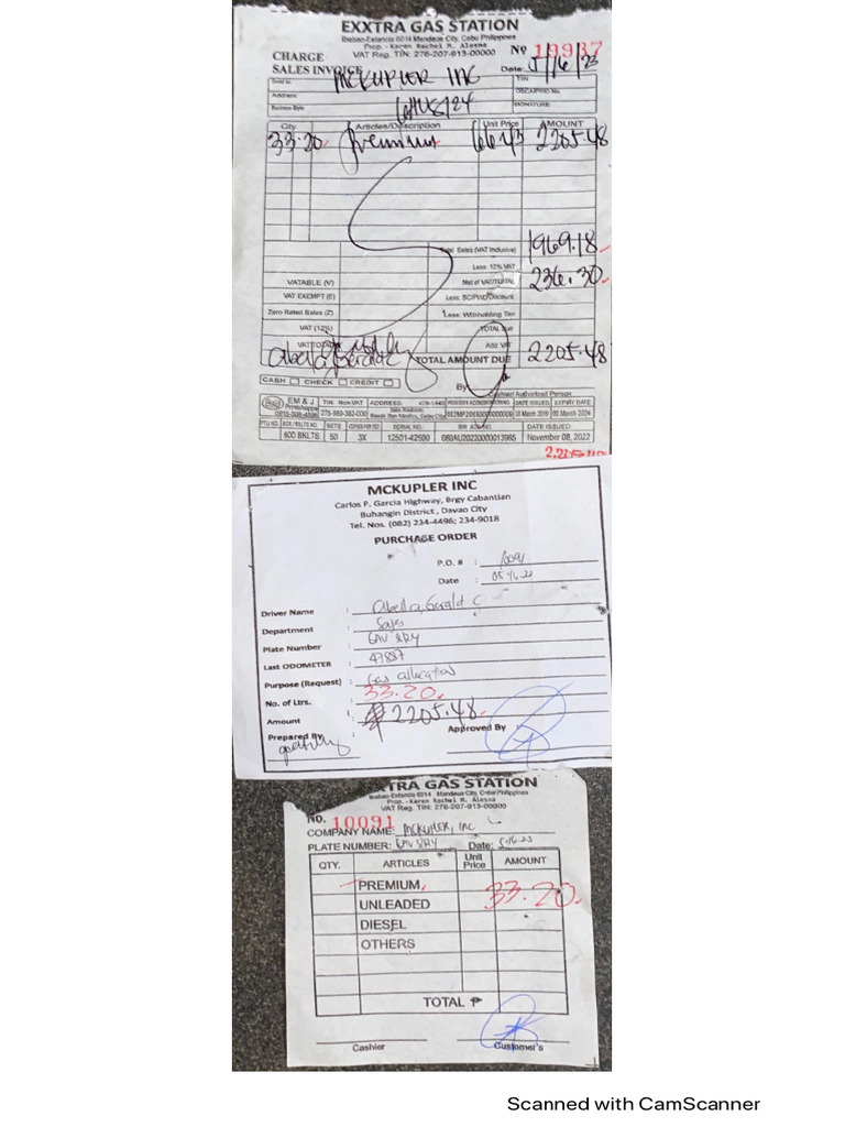 Exxtra Gas - Sales Invoices - May 16-31 | PDF