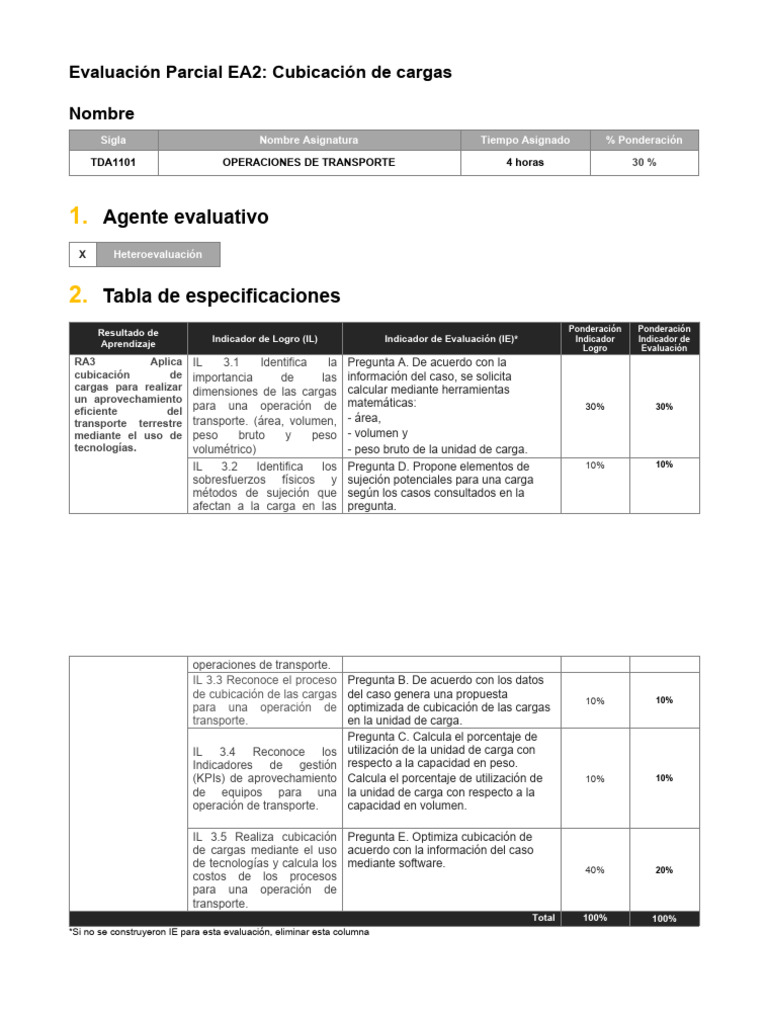 Prueba Parcial 2 Operaciones de Transporte - Tagged | PDF
