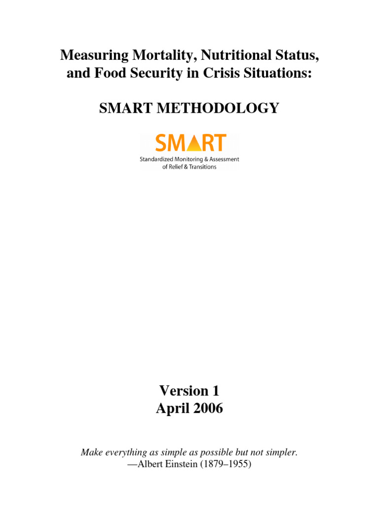 SMART Methodology 08-07-2006 | PDF | Survey Methodology | Malnutrition