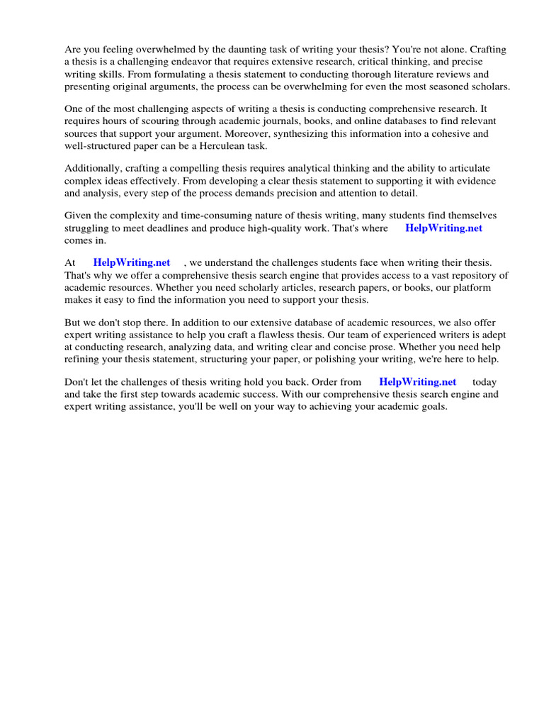 Thesis Search Engine | PDF | Open Access | Thesis