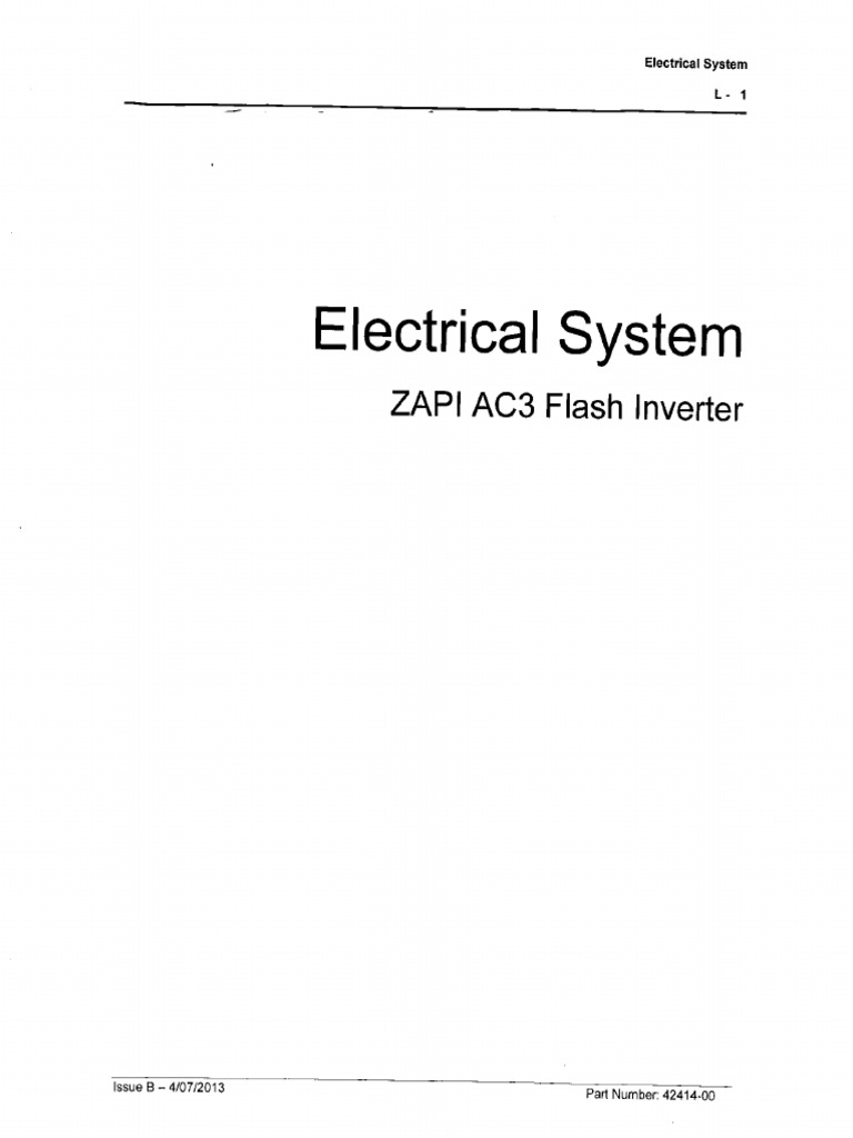Flexi ZAPI AC3 Flash Inverter With Codes | PDF