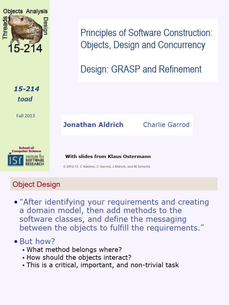 Design Grasp Pdf Programming Paradigms Computer Programming 