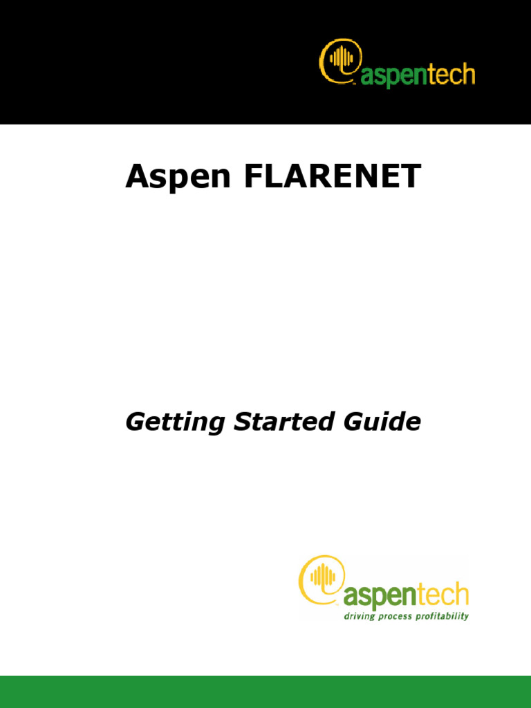 AspenFLARENET2006 5-Start | PDF | Pipe (Fluid Conveyance) | Enthalpy