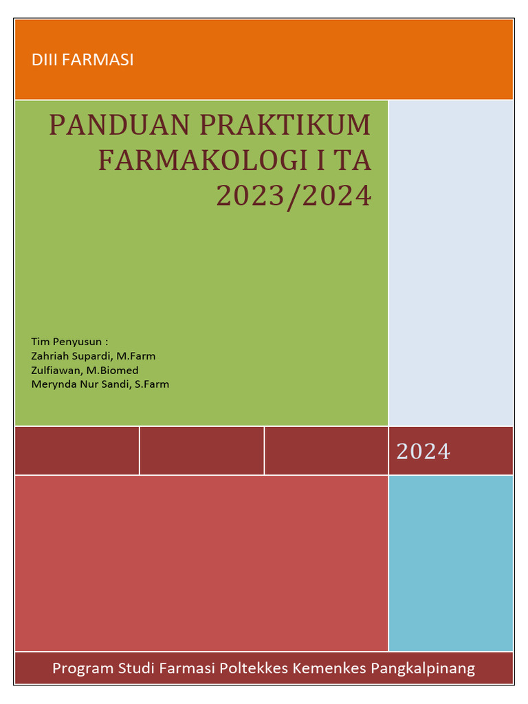 Panduan Praktikum Farmakologi I (2024) | PDF | Pengembangan Diri ...