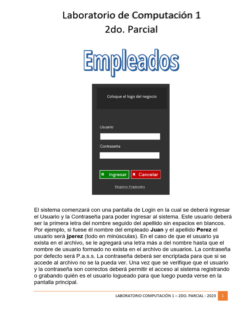 Parcial 2 - Laboratorio de Computacion I 2023 | PDF