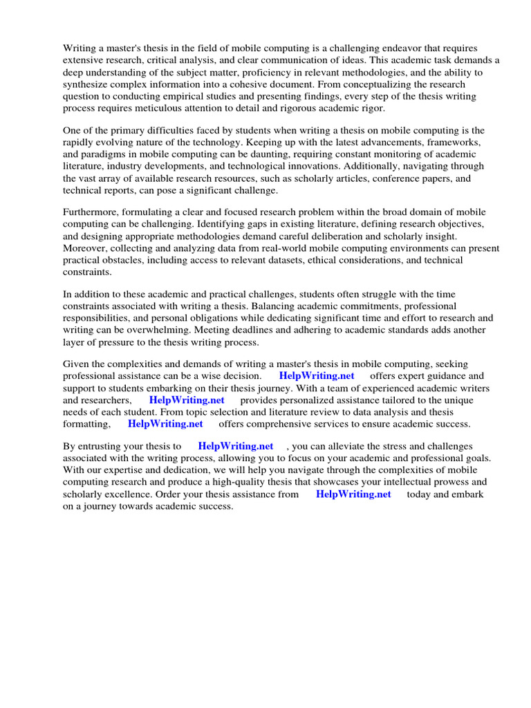 Master Thesis Mobile Computing | PDF | Computer Network | Cellular Network