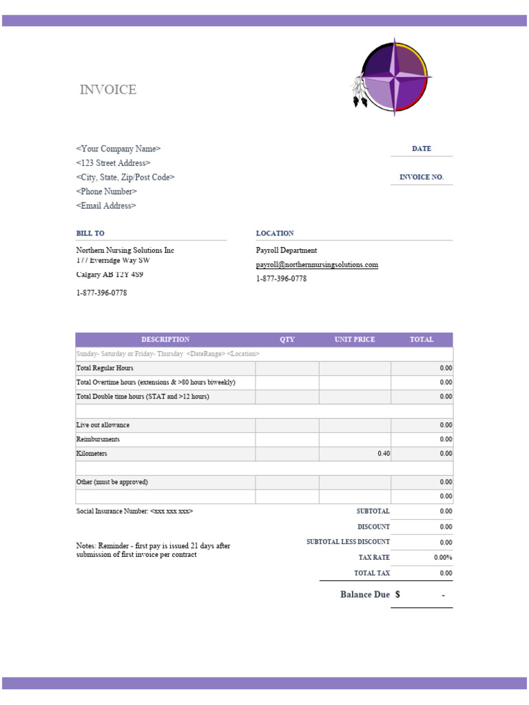 NNS Invoice Template | PDF | Payments | Economies