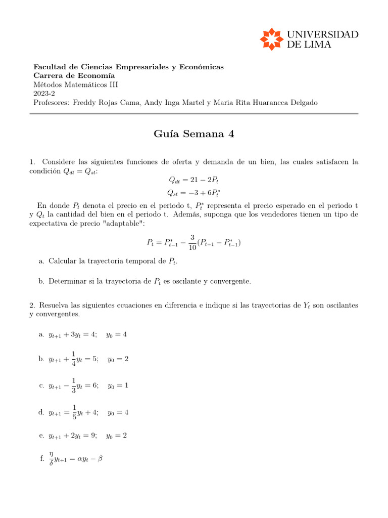 Guía MM3 - Semana4 | PDF