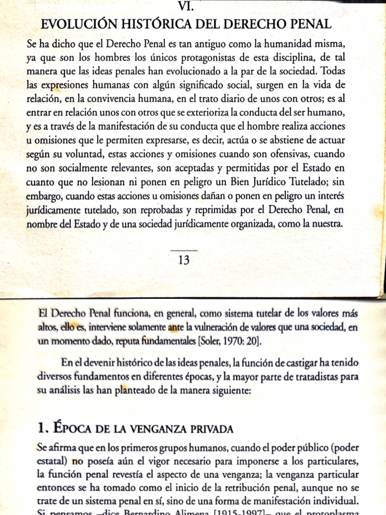 Evolución del Derecho Penal a lo Largo de la Historia | PDF | Derecho ...