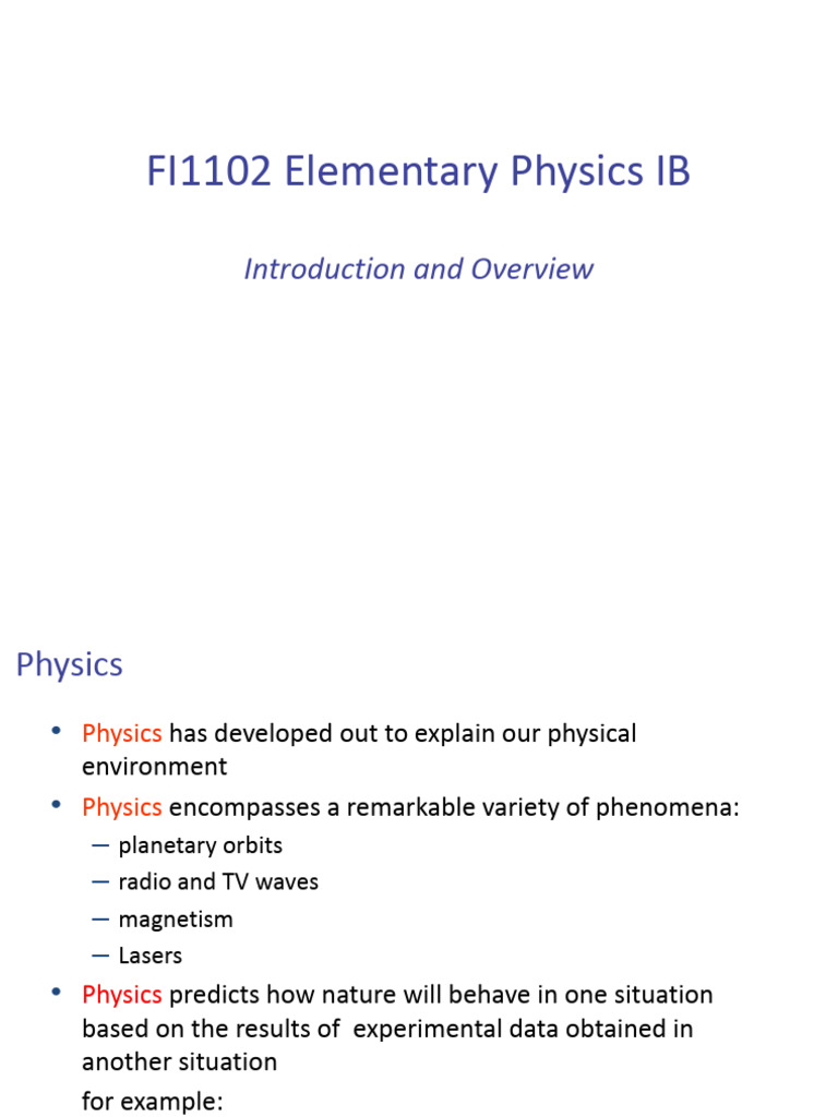 01a-Introduction and Overview | PDF