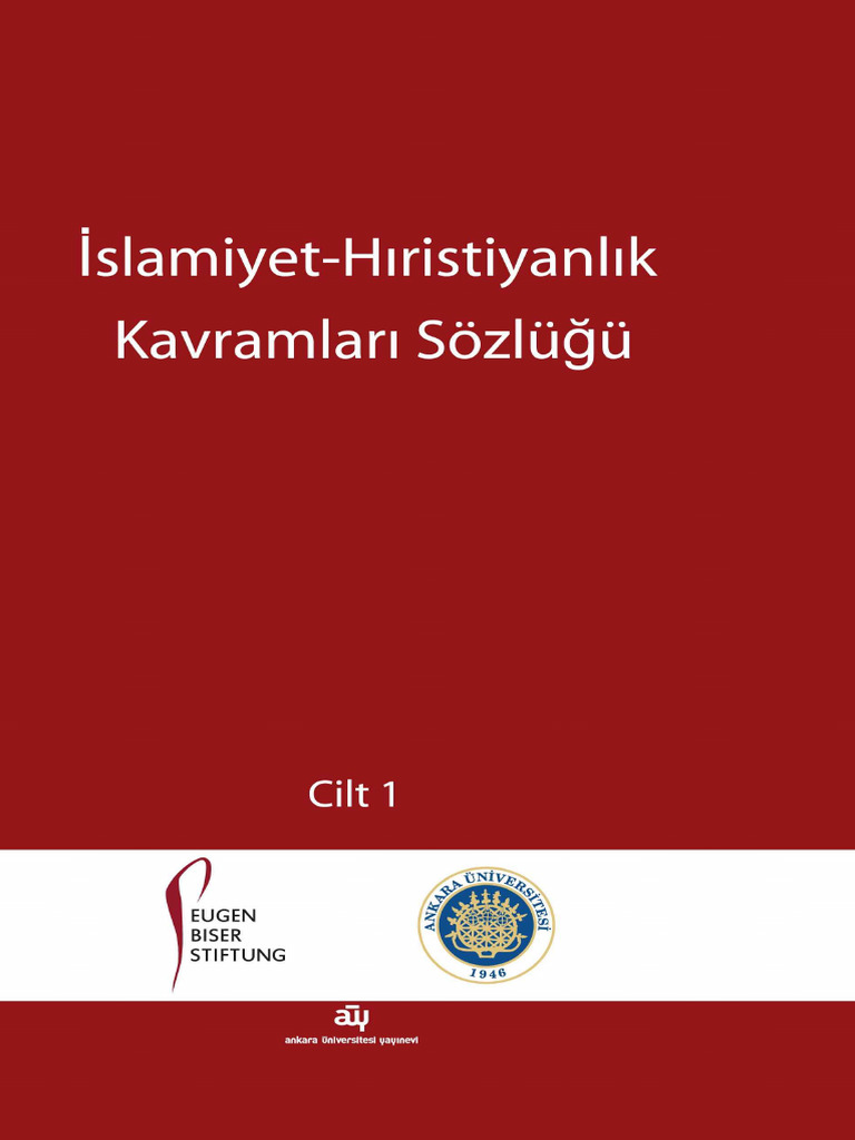 İslamiyet-Hıristiyanlık Kavramları Sözlüğü Cilt 1 | PDF