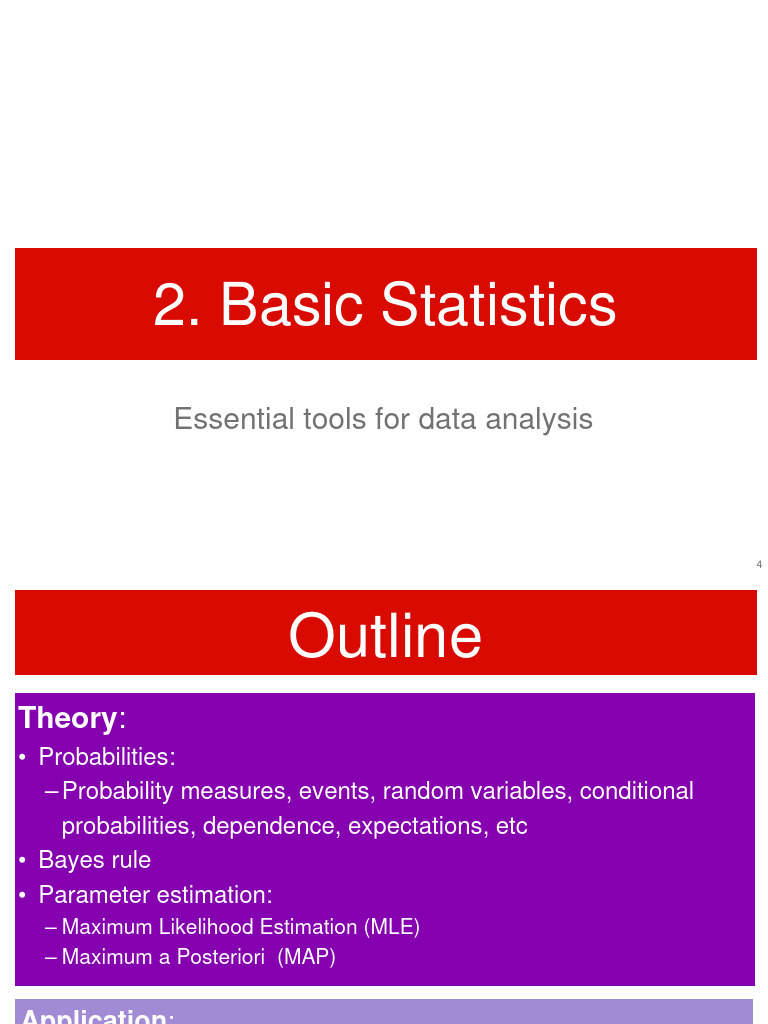 Basics Statistics For Data Analysis | PDF | Measure (Mathematics) | Probability