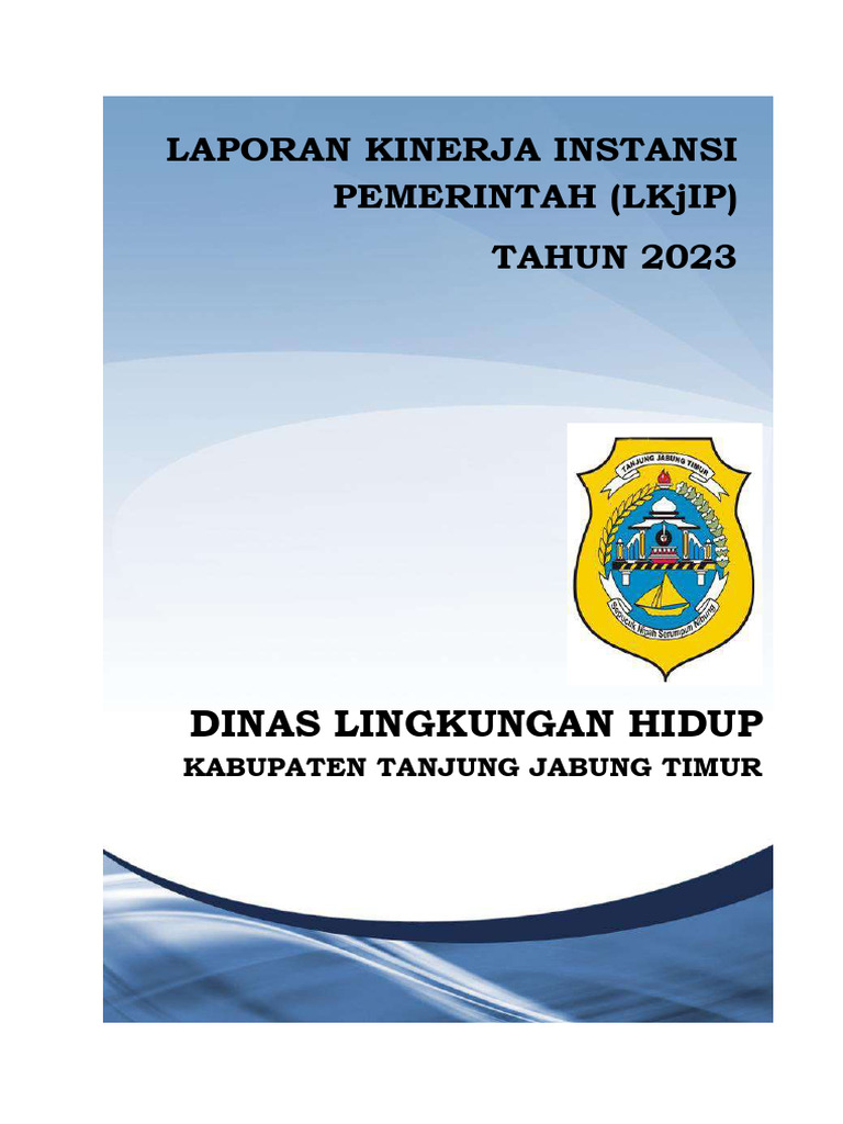 82 Dokumen Lkjip Iku PK Pohon Kinerja Cascading DLH TJT 2023.. Compressed 1 | PDF