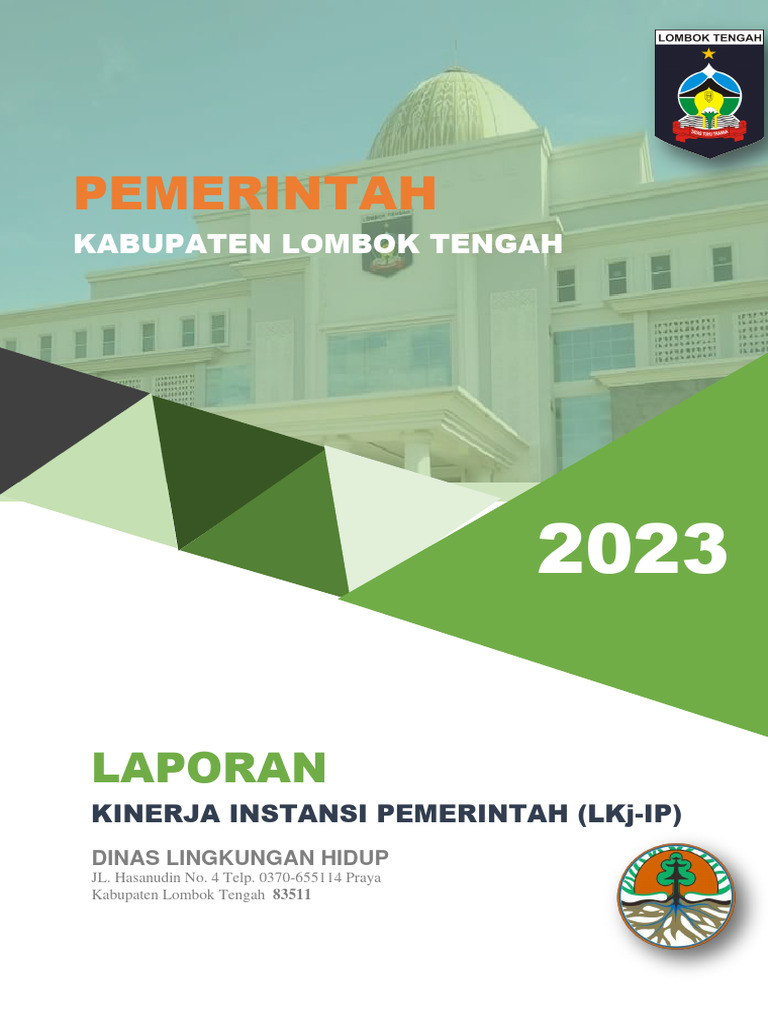 LKJIP DLH Lombok Tengah 2023 | PDF | Bisnis | Pengelolaan Keuangan & Uang