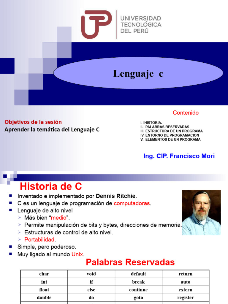 Introducción al Lenguaje C: Estructura y Elementos | PDF | C (lenguaje de programación ...