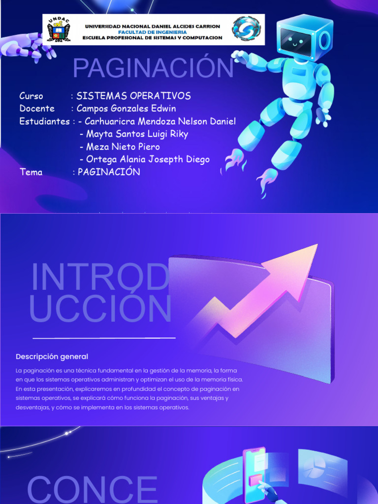 Presentacion Paginacion | PDF | Almacenamiento de datos de la computadora | Tecnología de ...