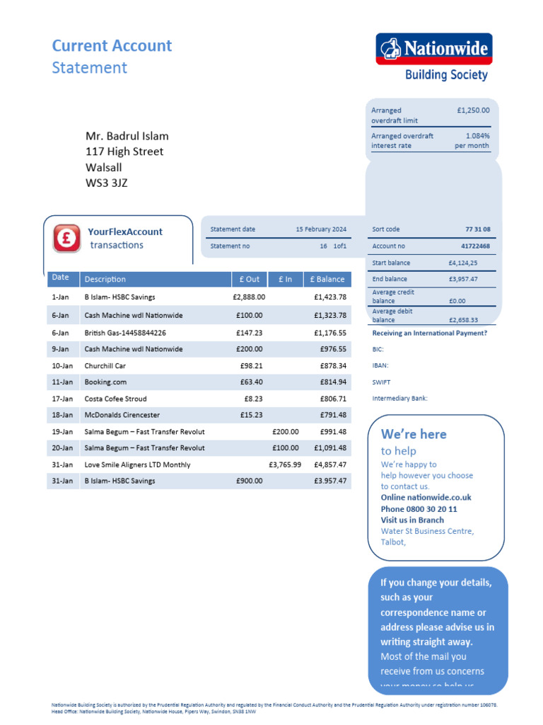 Statement: Current Account | PDF | Transaction Account | Banking