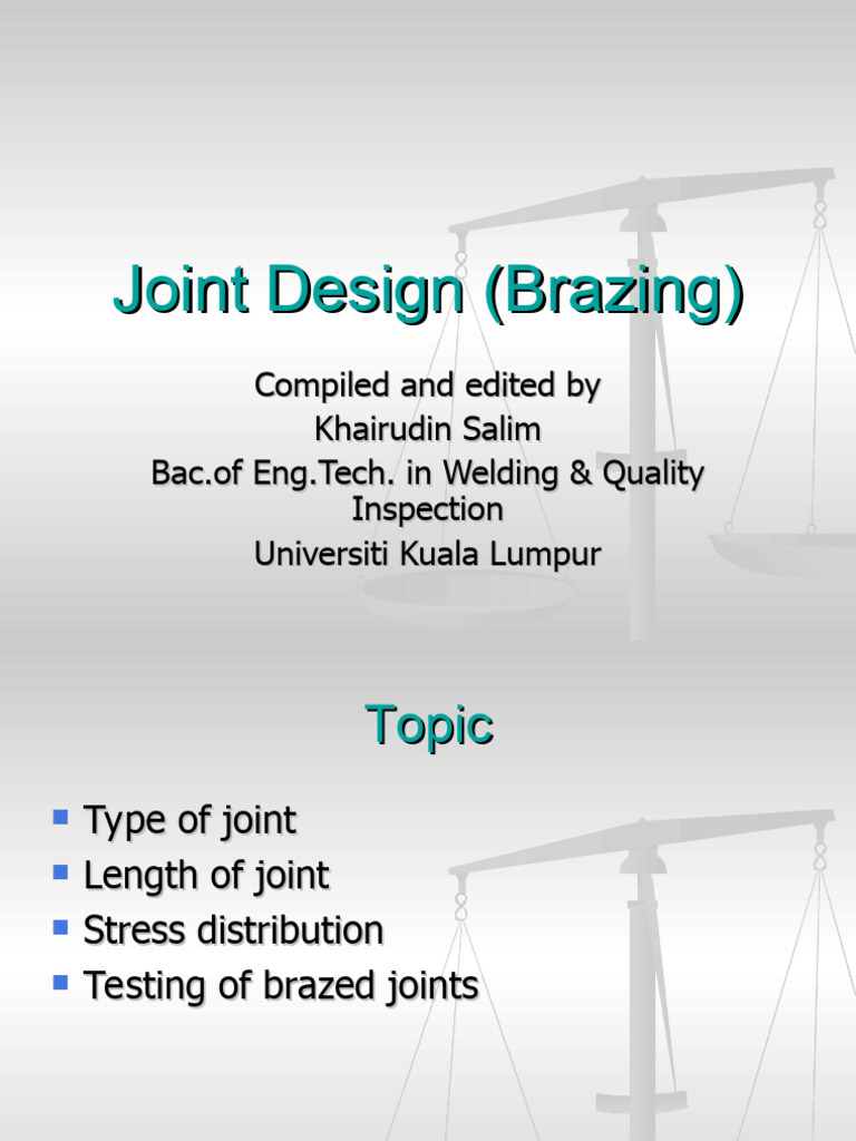 Brazing Joint Design Guide | PDF | Strength Of Materials | Metals