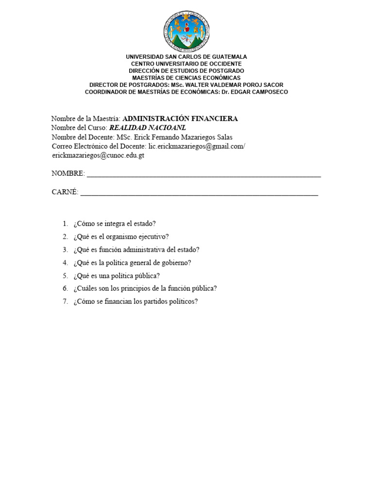 Prueba Rápida | PDF | Finanzas y dinero | Ciencias sociales