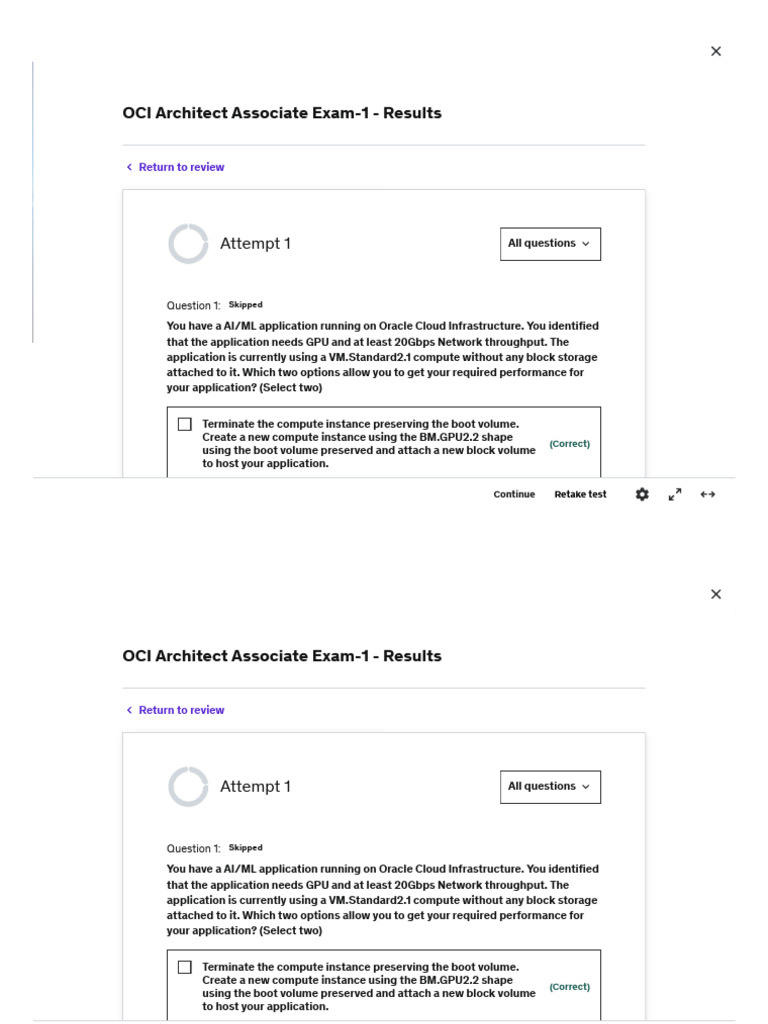 OCI Architect Exam Practice | PDF