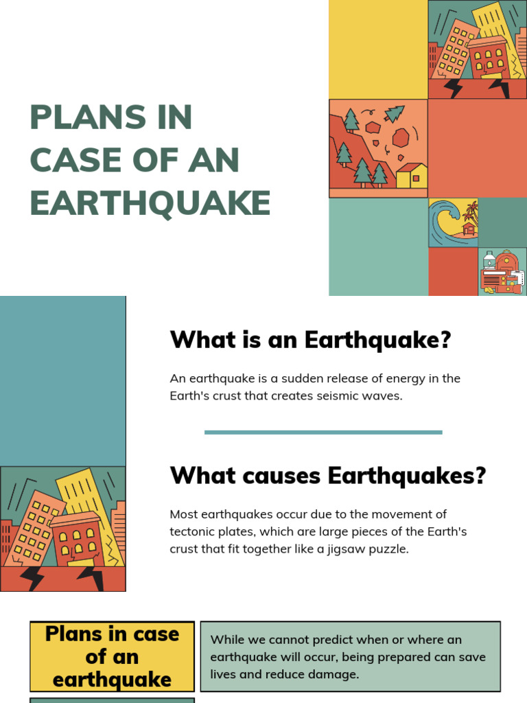 Earthquake Science Earth Science Education Presentation Warm Icon Style ...