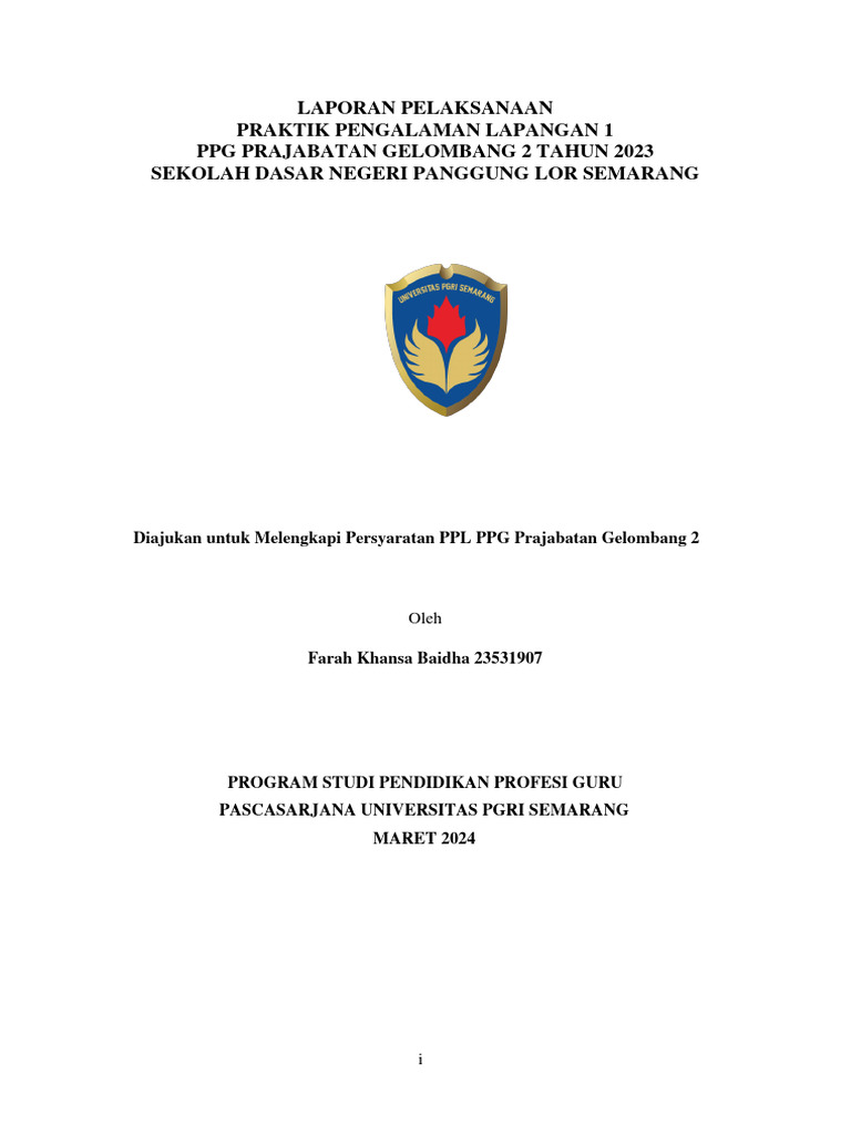 Laporan PPL I | PDF