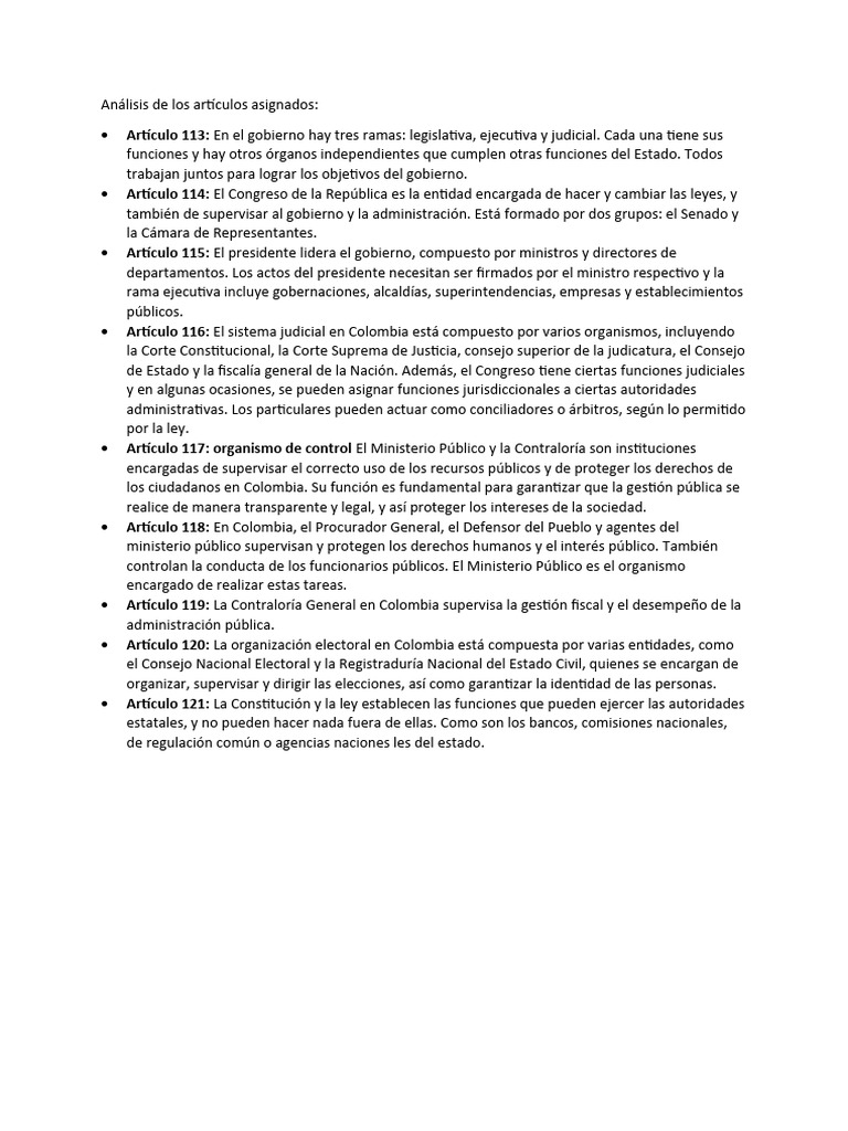 La Costitucion Politica Sebas | PDF | Ministerio (Departamento de Gobierno) | Judicaturas