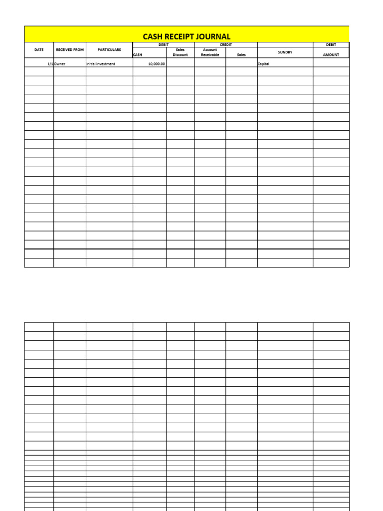 Special Journal Template | PDF | Debits And Credits | Accounts Payable
