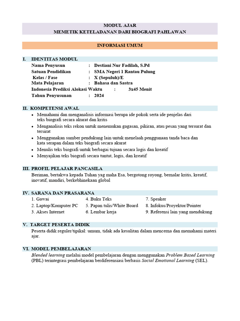 Modul Teks Biografi Pdf