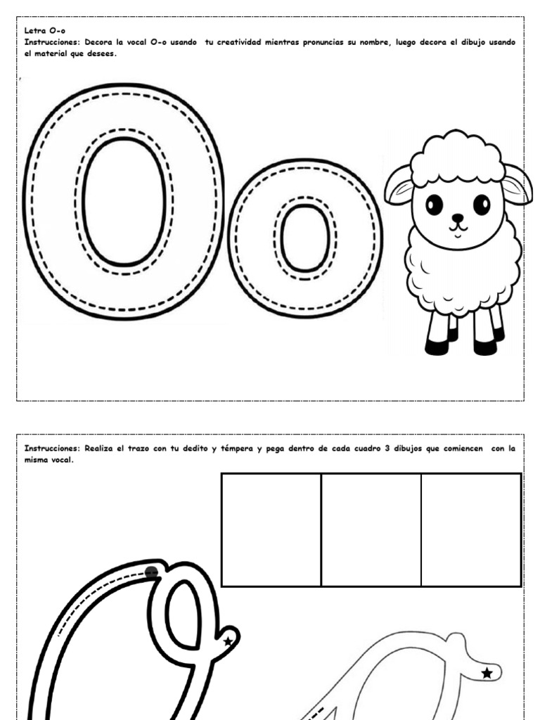 Decora la Vocal O-o | PDF