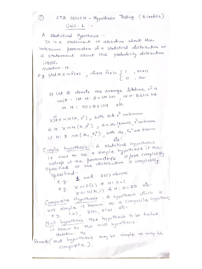 Basics of Hypothesis Testing | PDF