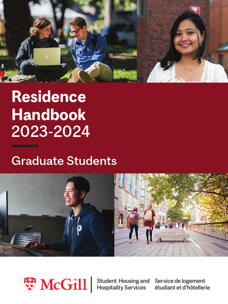 Residence Handbook: Graduate Students | PDF