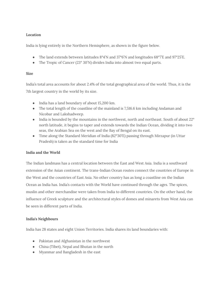 Geography Notes Class 9 | PDF