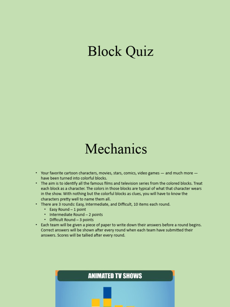Block Quiz | PDF
