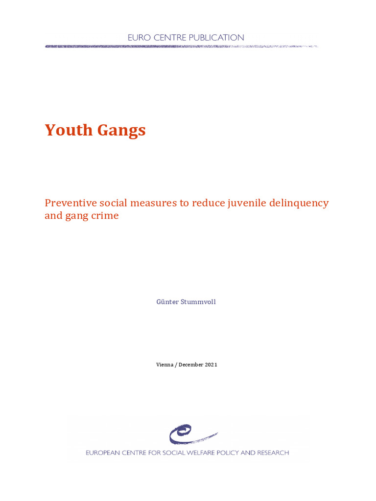 Youth Gang Crime Prevention Strategies | PDF | Juvenile Delinquency ...