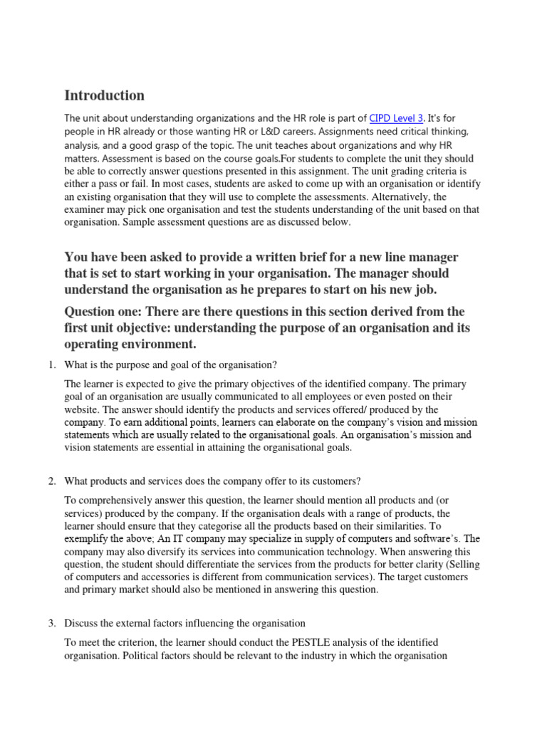 CIPD Level 5 Intermediate Certificate in Learning and Development | PDF