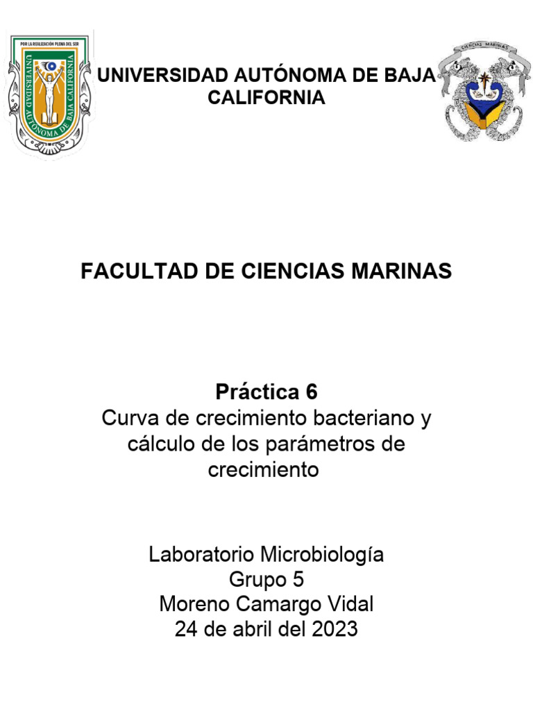 Curva de Crecimiento Bacteriano y Fases | PDF