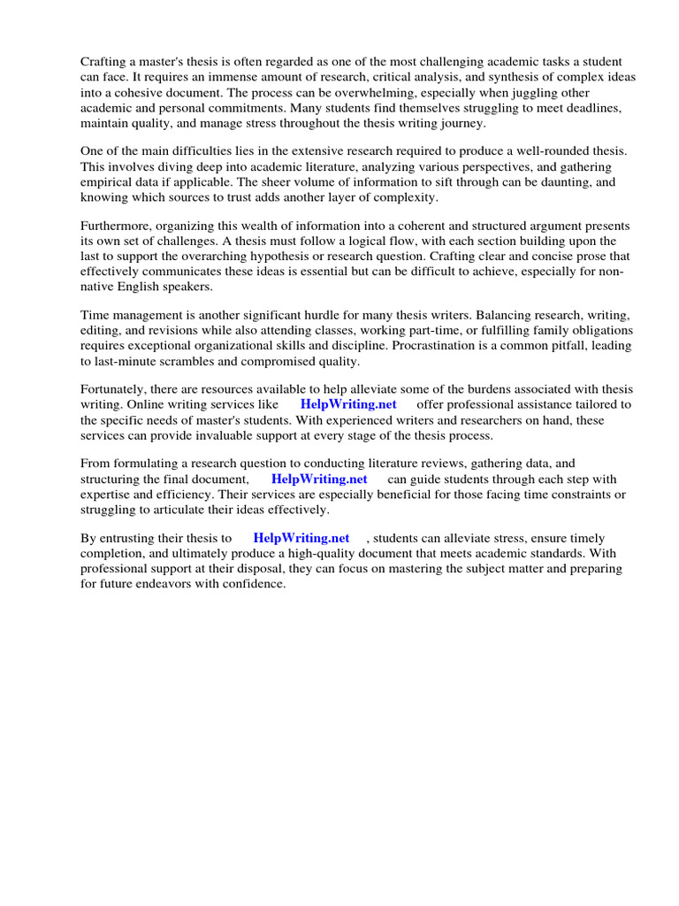 Master Thesis | PDF