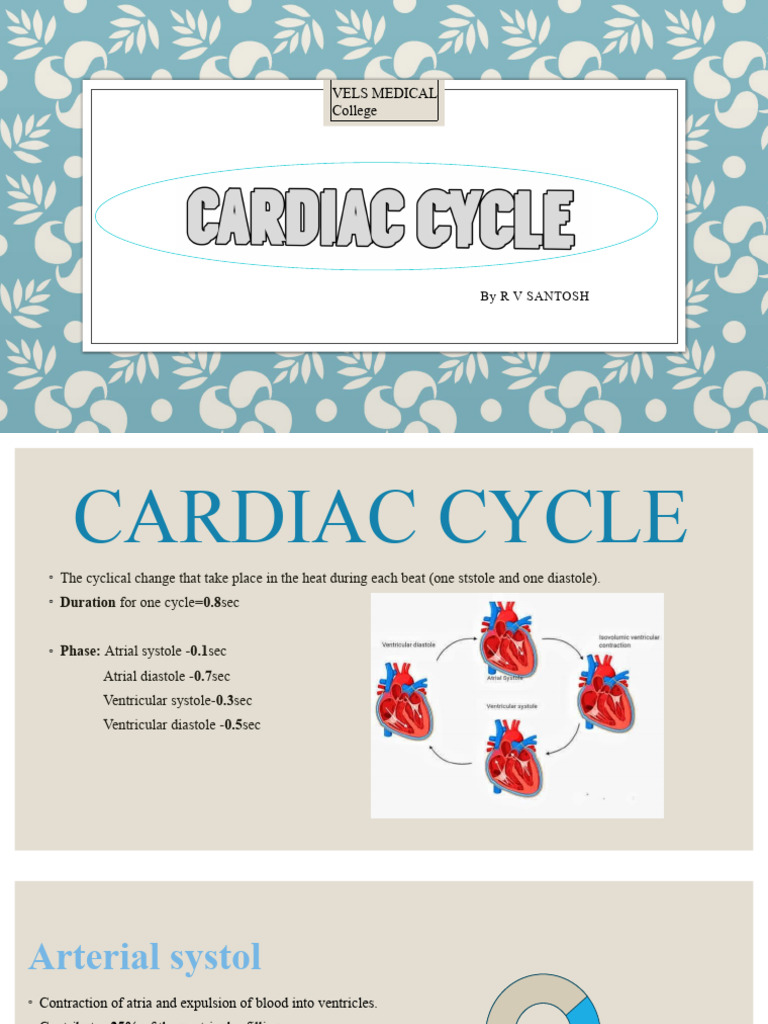 Cardiac Cycle Ppt 1[1] Santosh | PDF