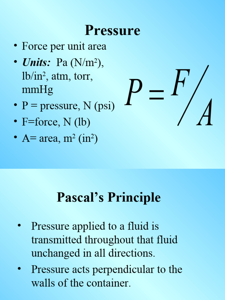 Powerpoint - Pressure and Buoynacy | PDF | Buoyancy | Pressure