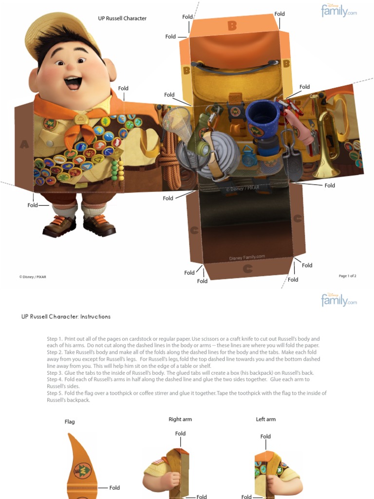 UP Russell Paper Craft | PDF