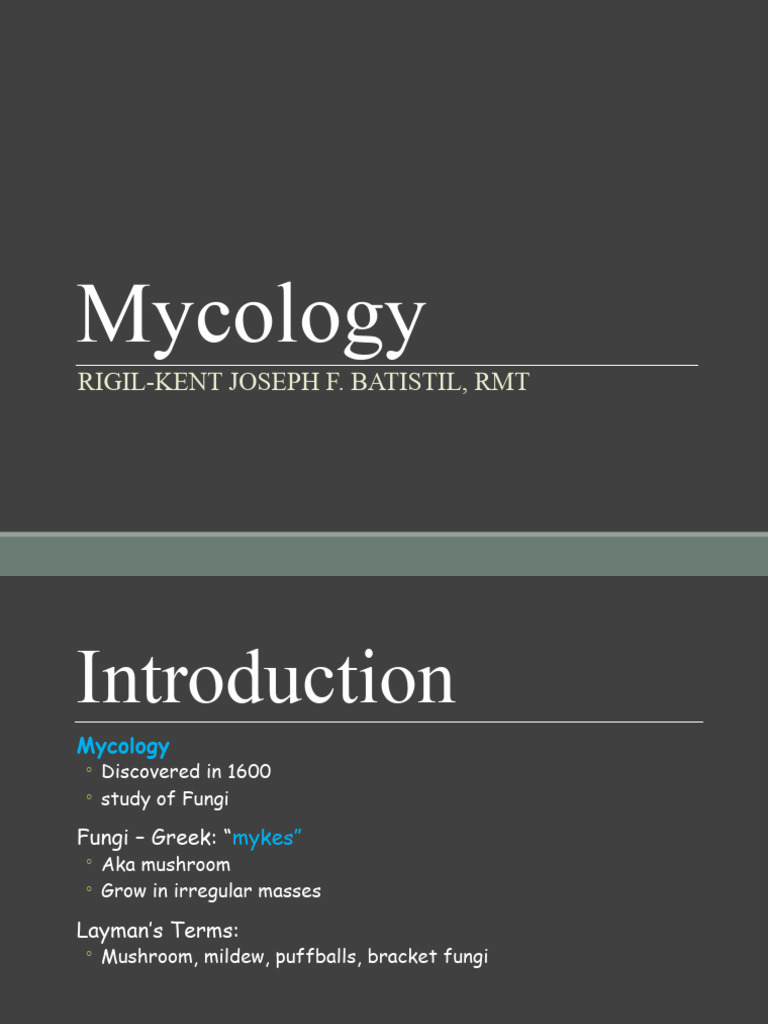 Introduction in Myco Viro | PDF | Fungus | Sexual Reproduction