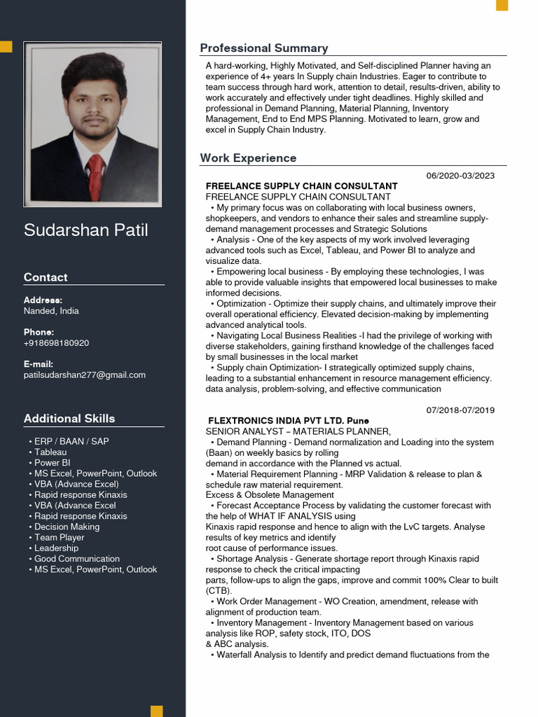 Sudarshan Patil Cv Pdf 