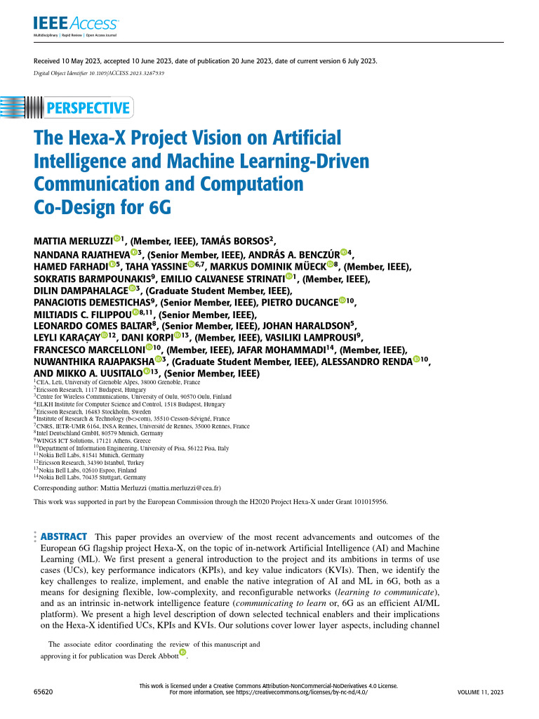 The Hexa-X Project Vision On Artificial Intelligence and Machine ...