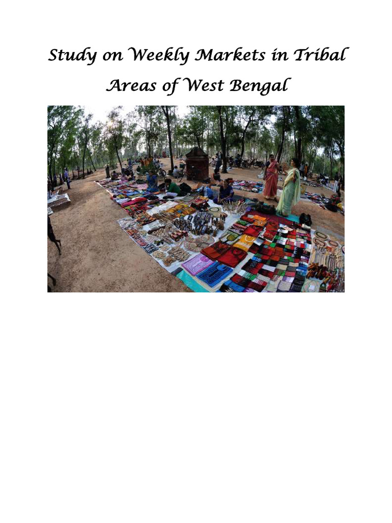 Study on Weekly Markets in Tribal Areas of West Bengal | PDF | Market ...