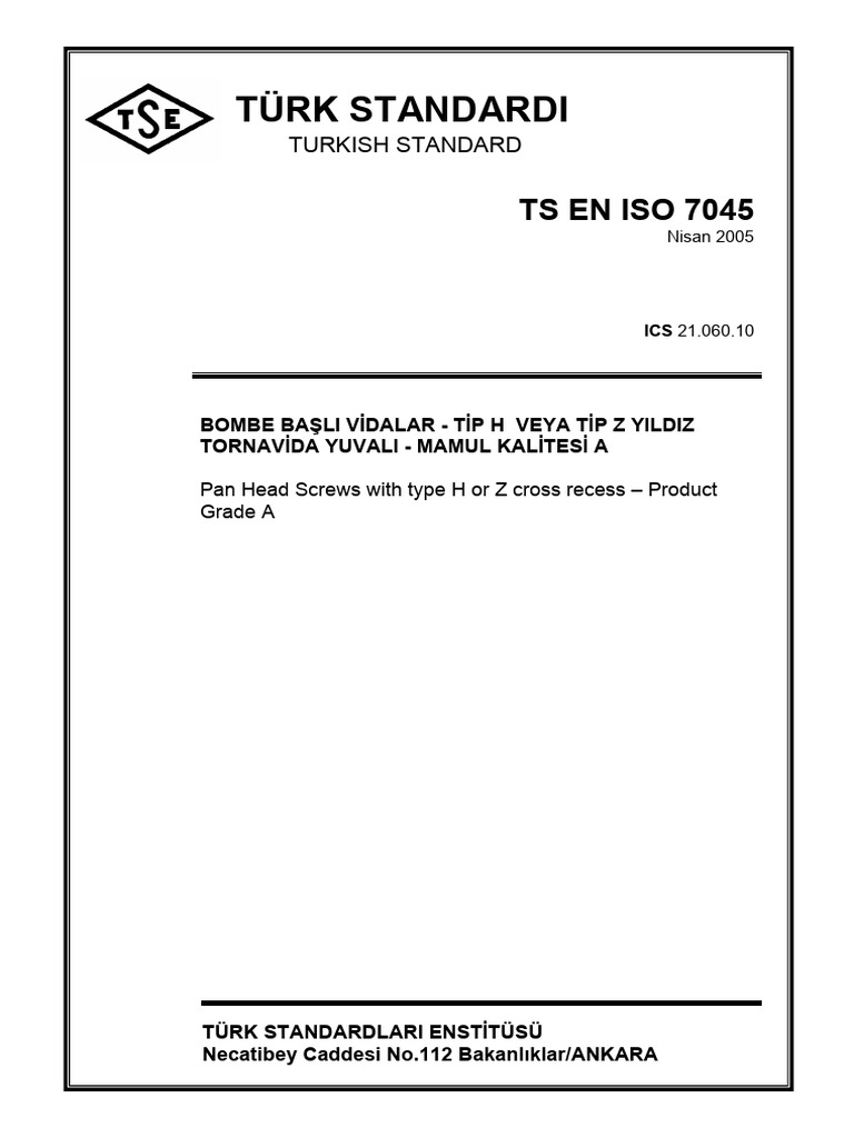 TS en Iso 7045 | PDF