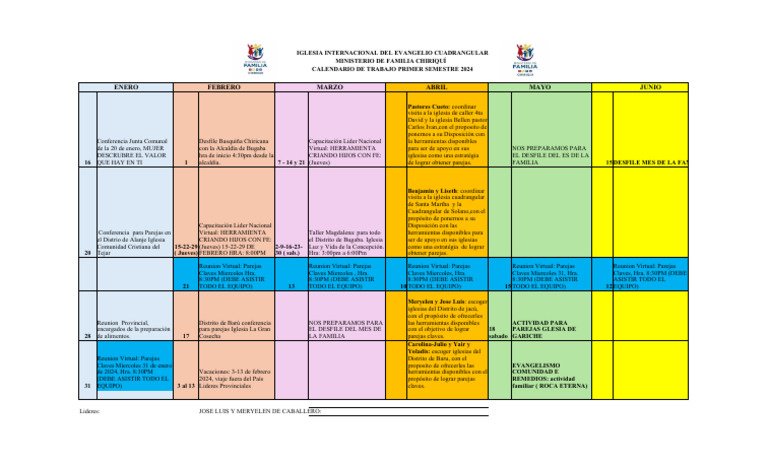 Calendario 2024 | PDF